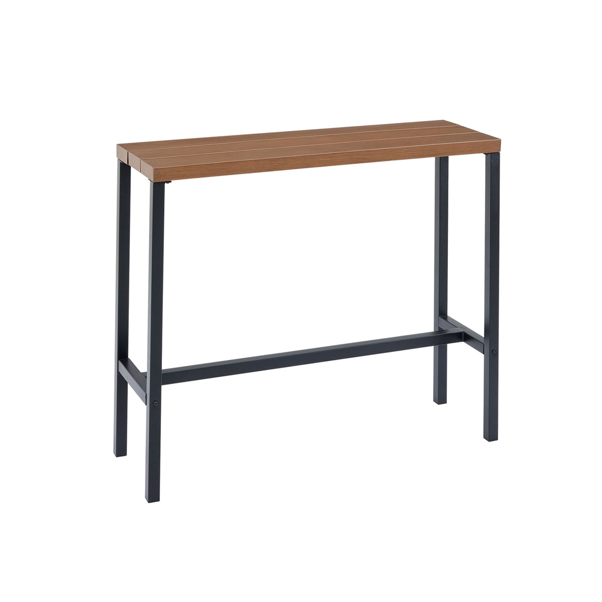 Vicllax Long Patio Bar Table, All Weather Narrow Long Outdoor Counter ...