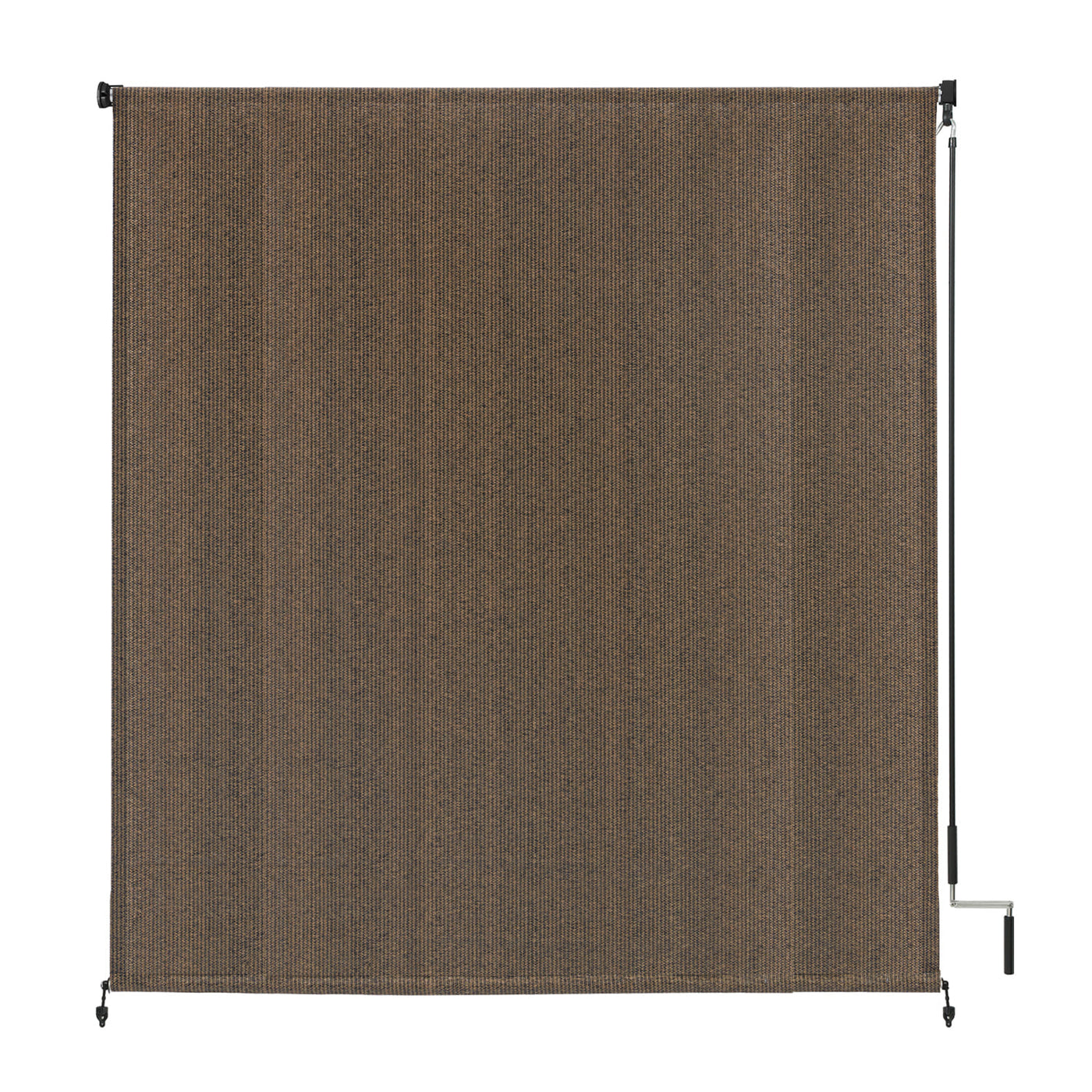 Vicllax Outdoor Cordless Sun Blocking Roller Shade, Patio Crank Roll U