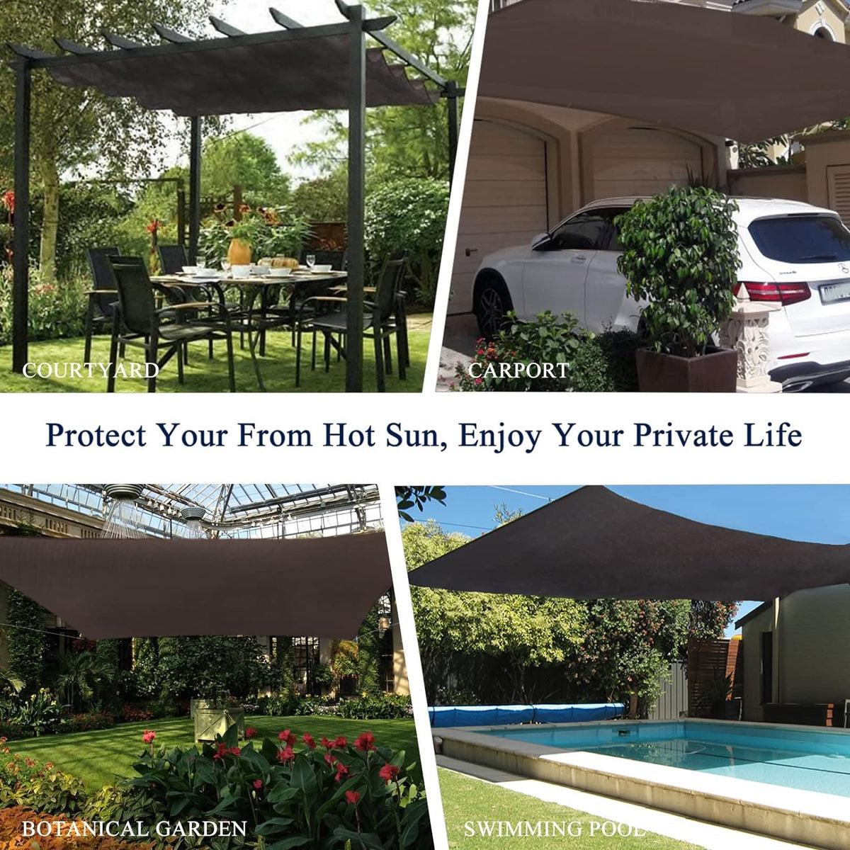 Vicllax Custom Sized Waterproofing Sun Shade Fabric – Vicllax Outdoor